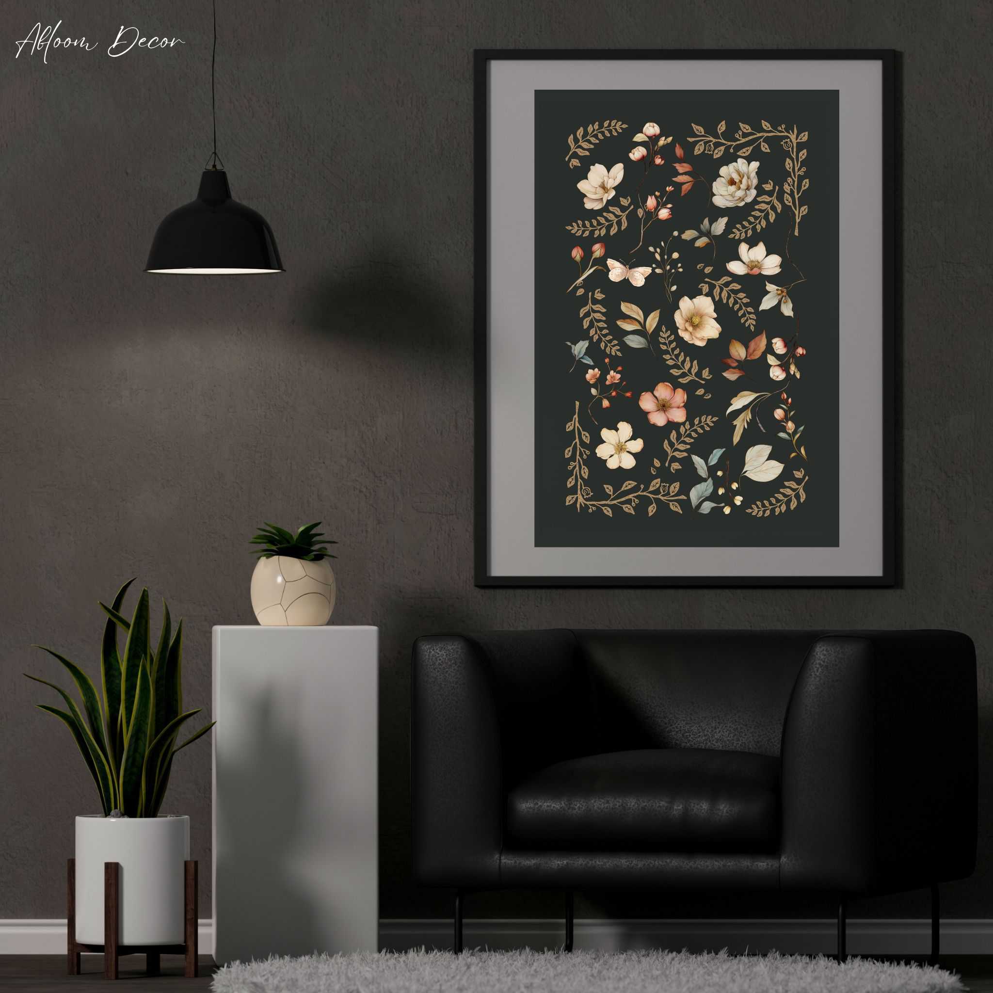 FREE Cottagecore Floral Wall Art Printable