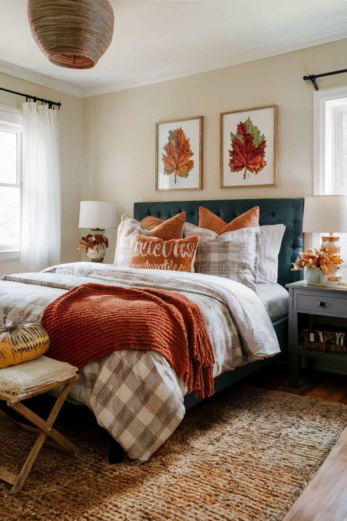 20+ Fall Bedroom Decor Ideas for a Cozy Autumn Season