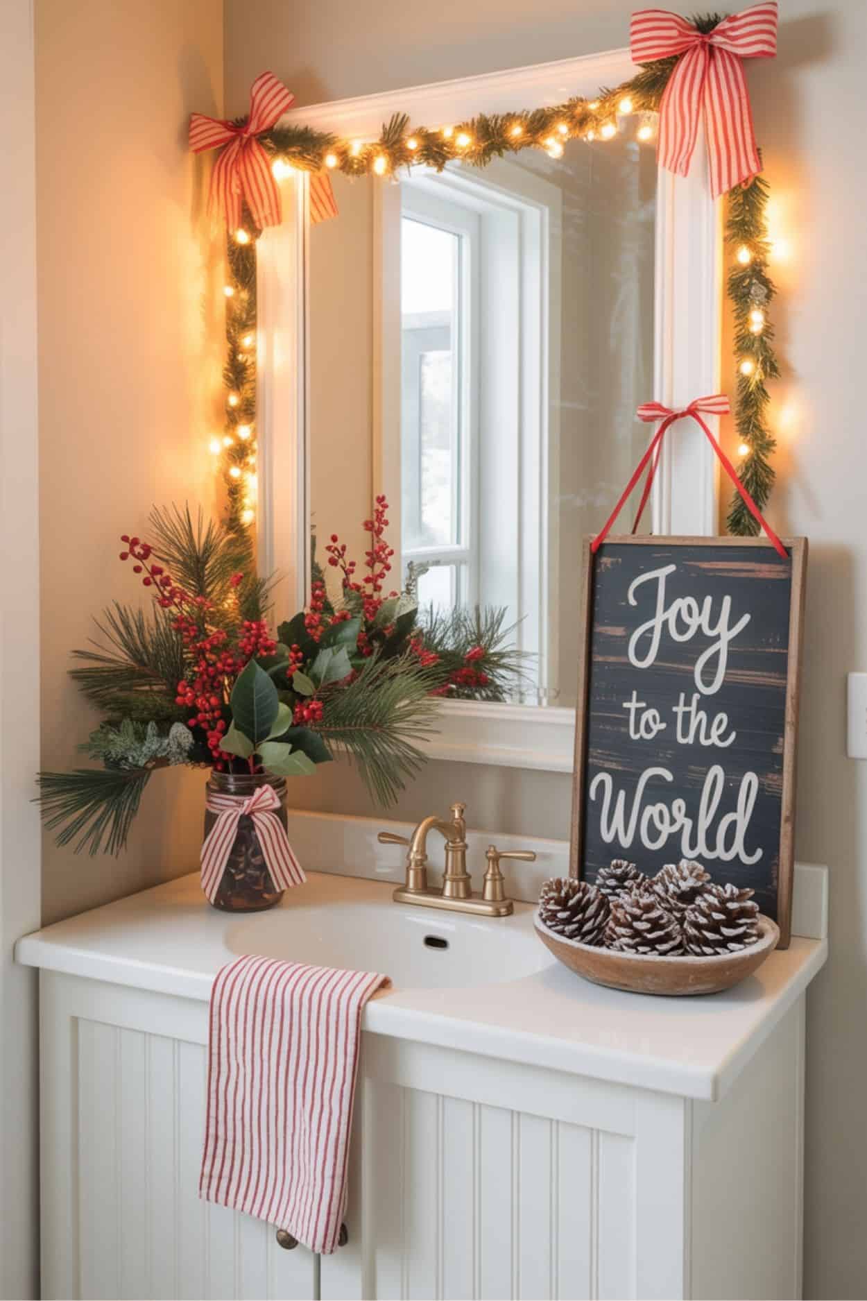 15 Festive Christmas Bathroom Decor Ideas You'll Love