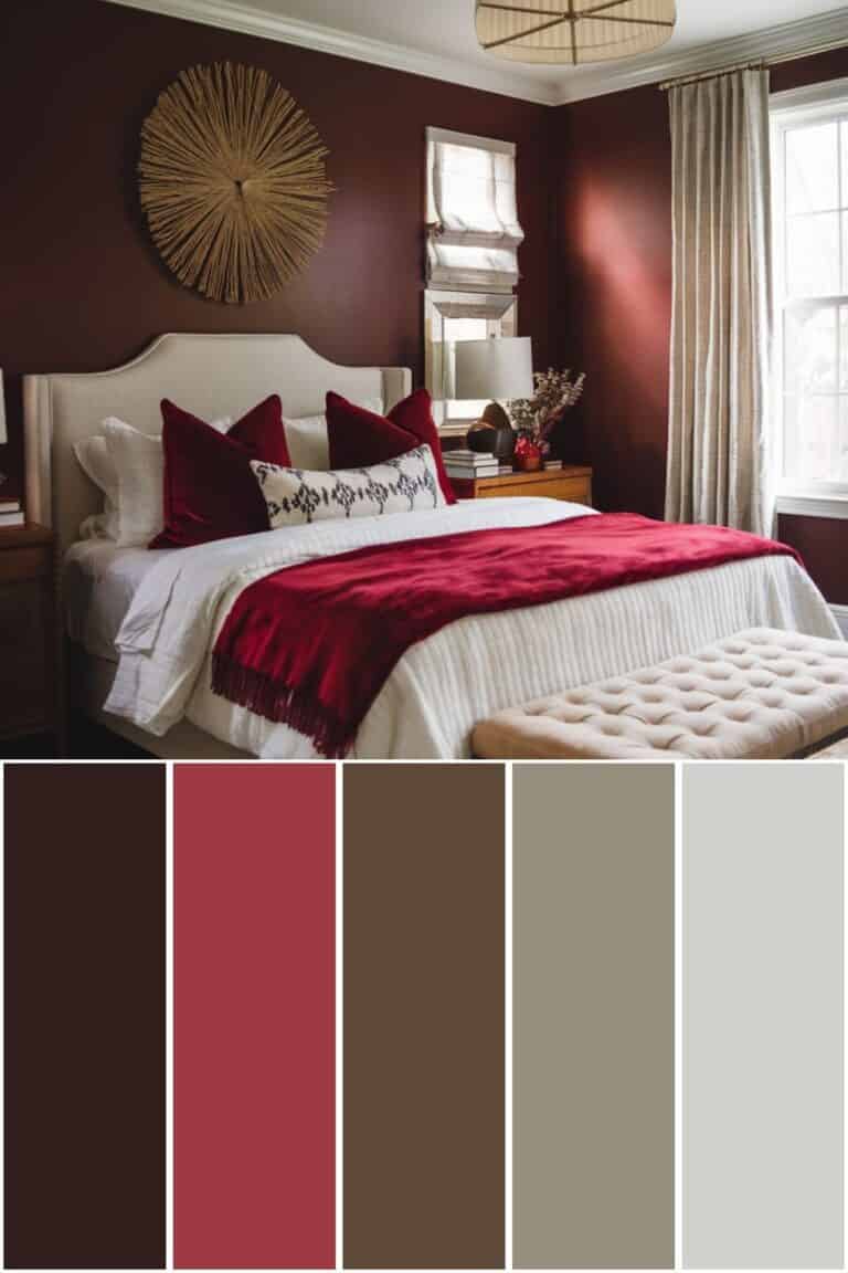 Burgundy Color Palettes Perfect for Interior Design