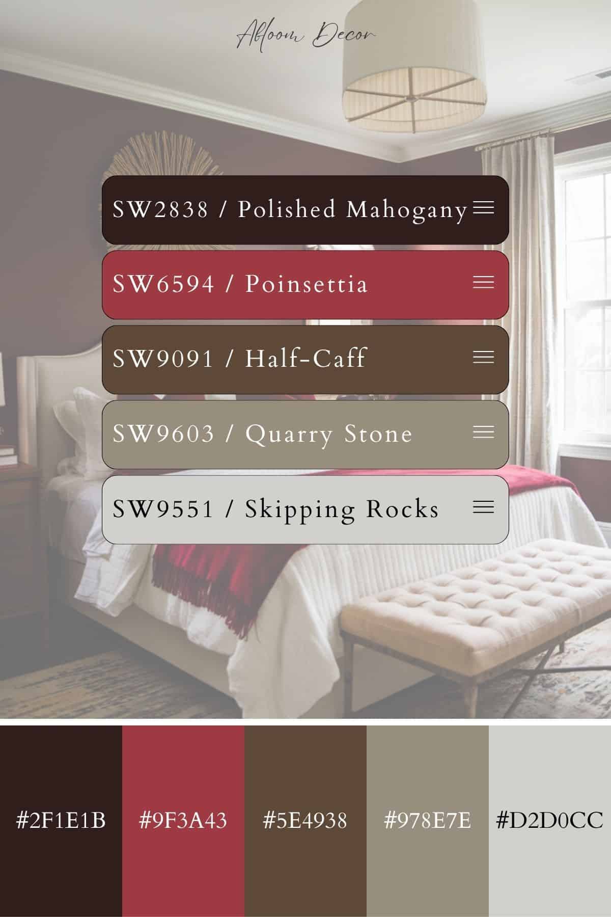 Burgundy Color Palettes Perfect for Interior Design