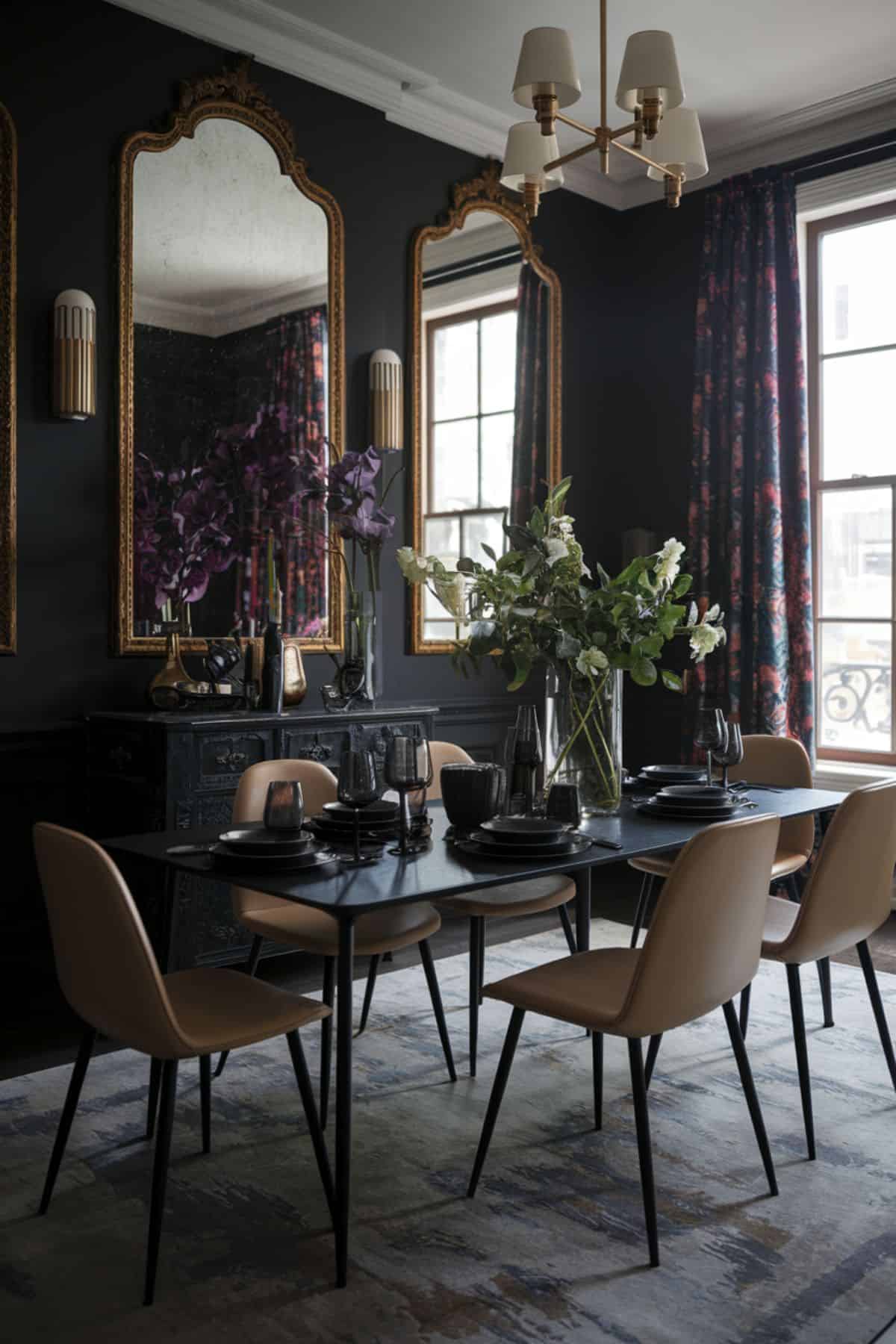 24 Moody Dining Room Ideas to Inspire Your Dramatic Style