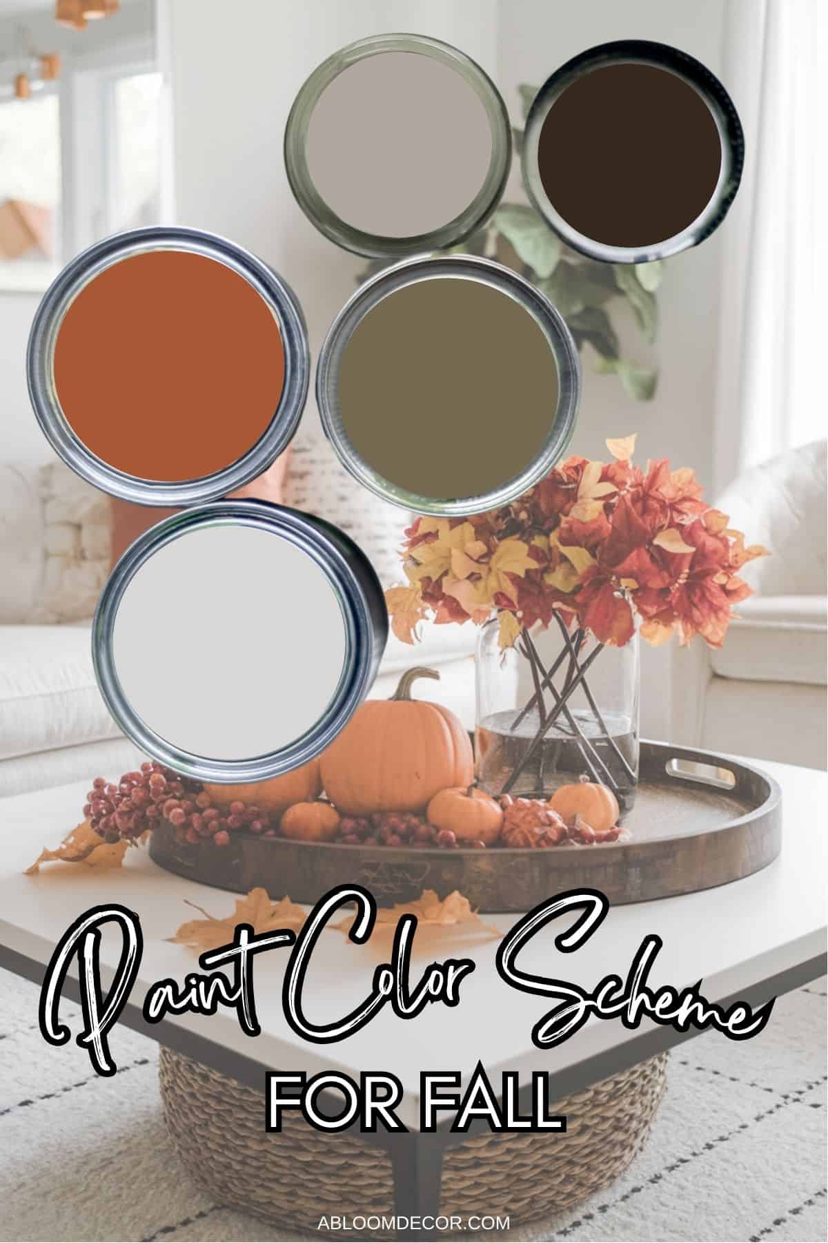 Autumn Color Palette Interior Design - With Hex Codes