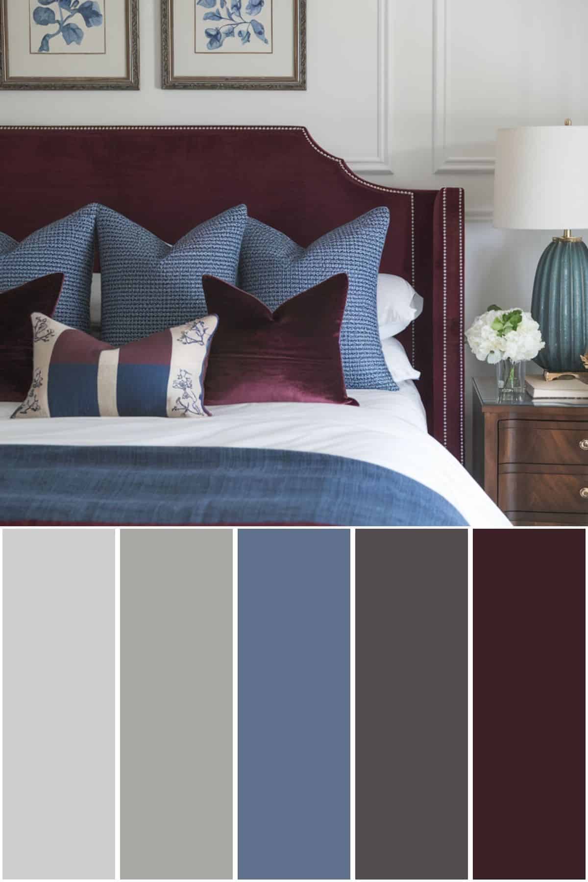 Burgundy Color Palettes Perfect for Interior Design