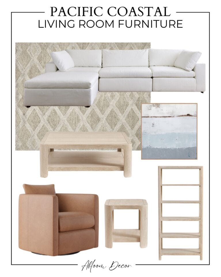 Pacific Coastal Living Room Design - Abloom Decor