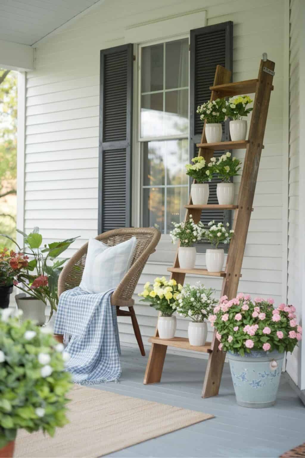 Farmhouse Front Porches For a Cozy Welcome - Abloom Decor