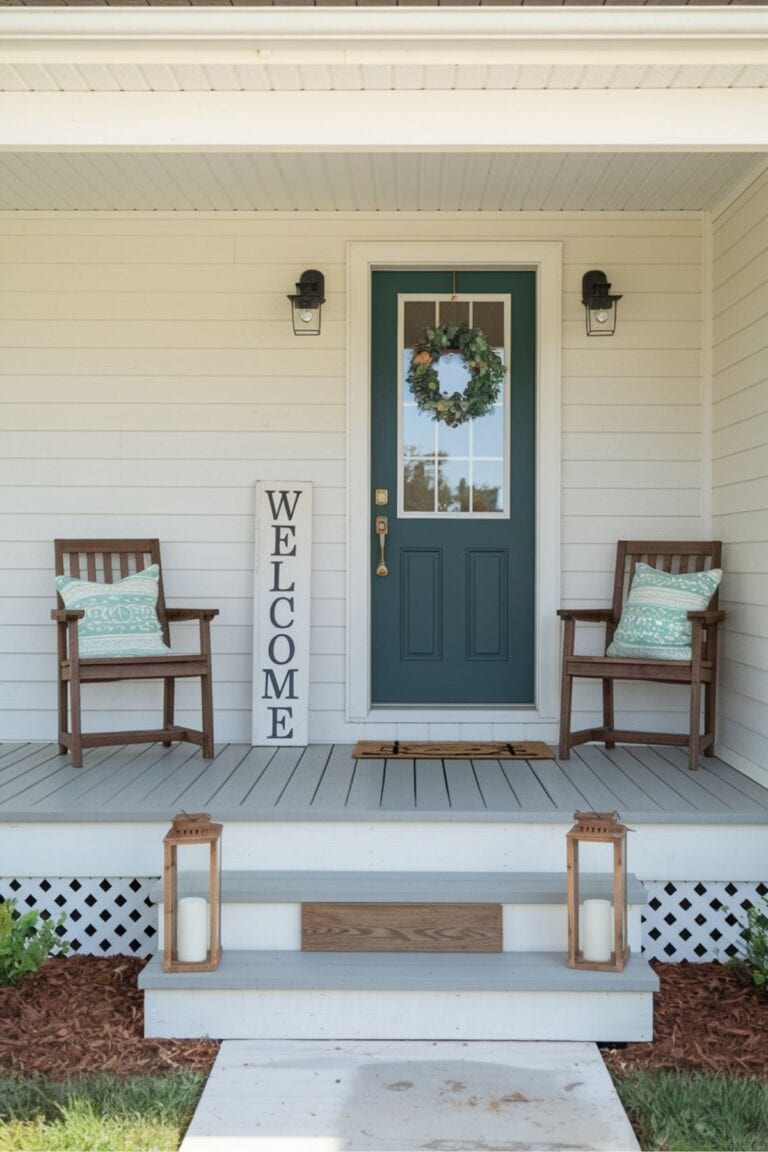 Farmhouse Front Porches For a Cozy Welcome - Abloom Decor