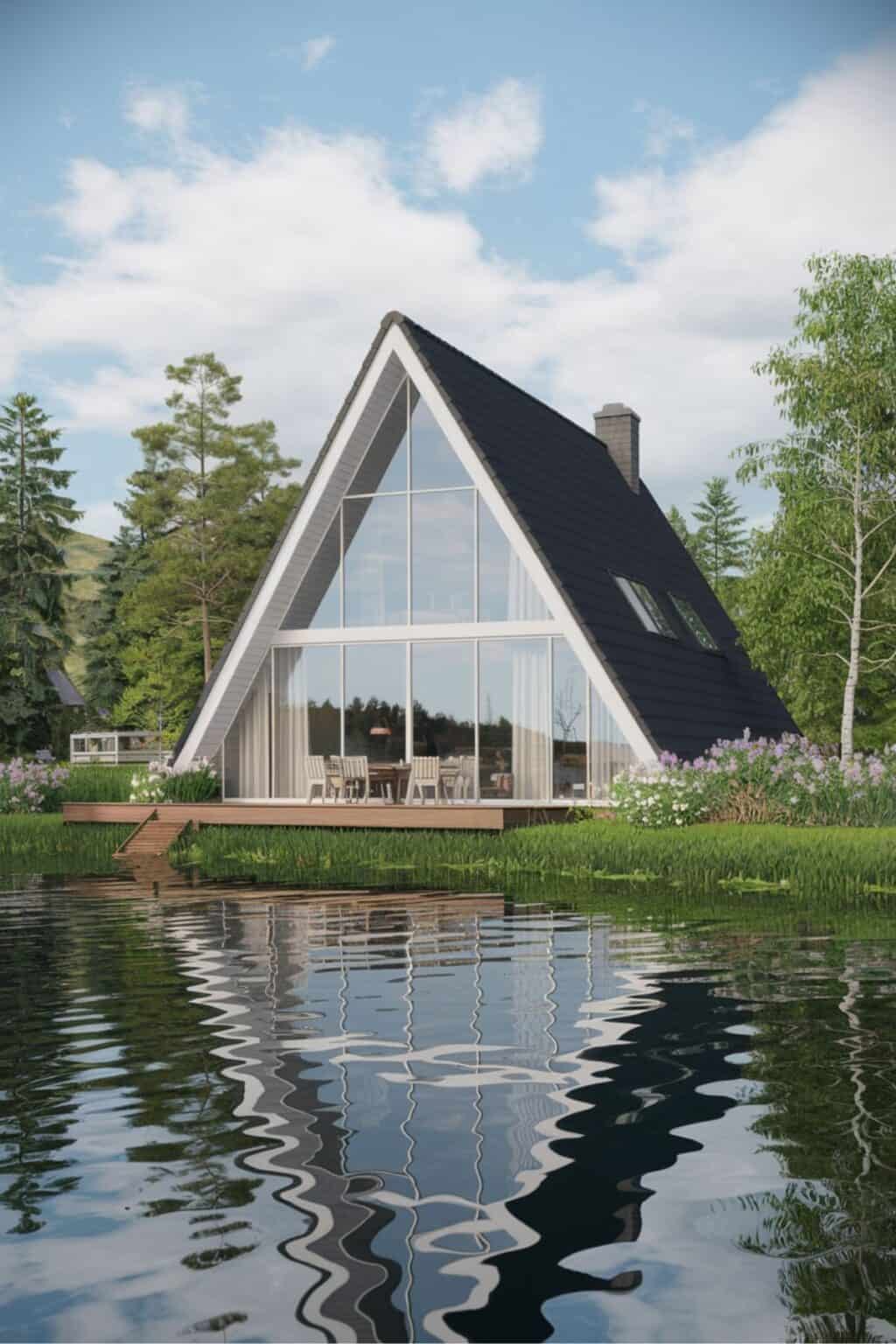 Stunning Lakehouse Exterior Design Ideas - Abloom Decor