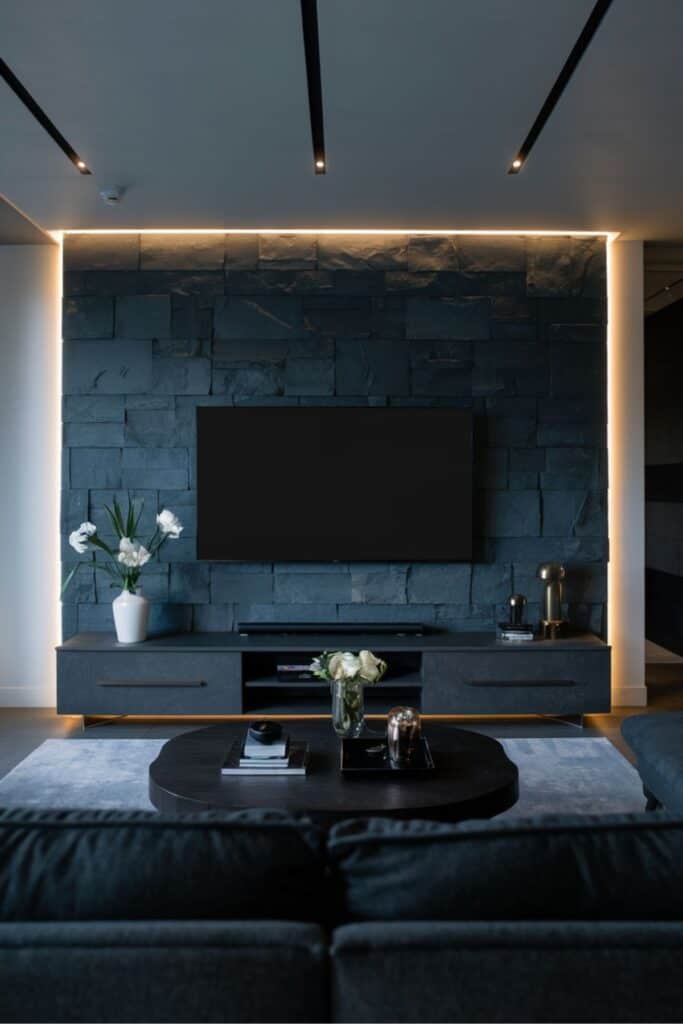 Inspiring TV Accent Wall Ideas - Abloom Decor