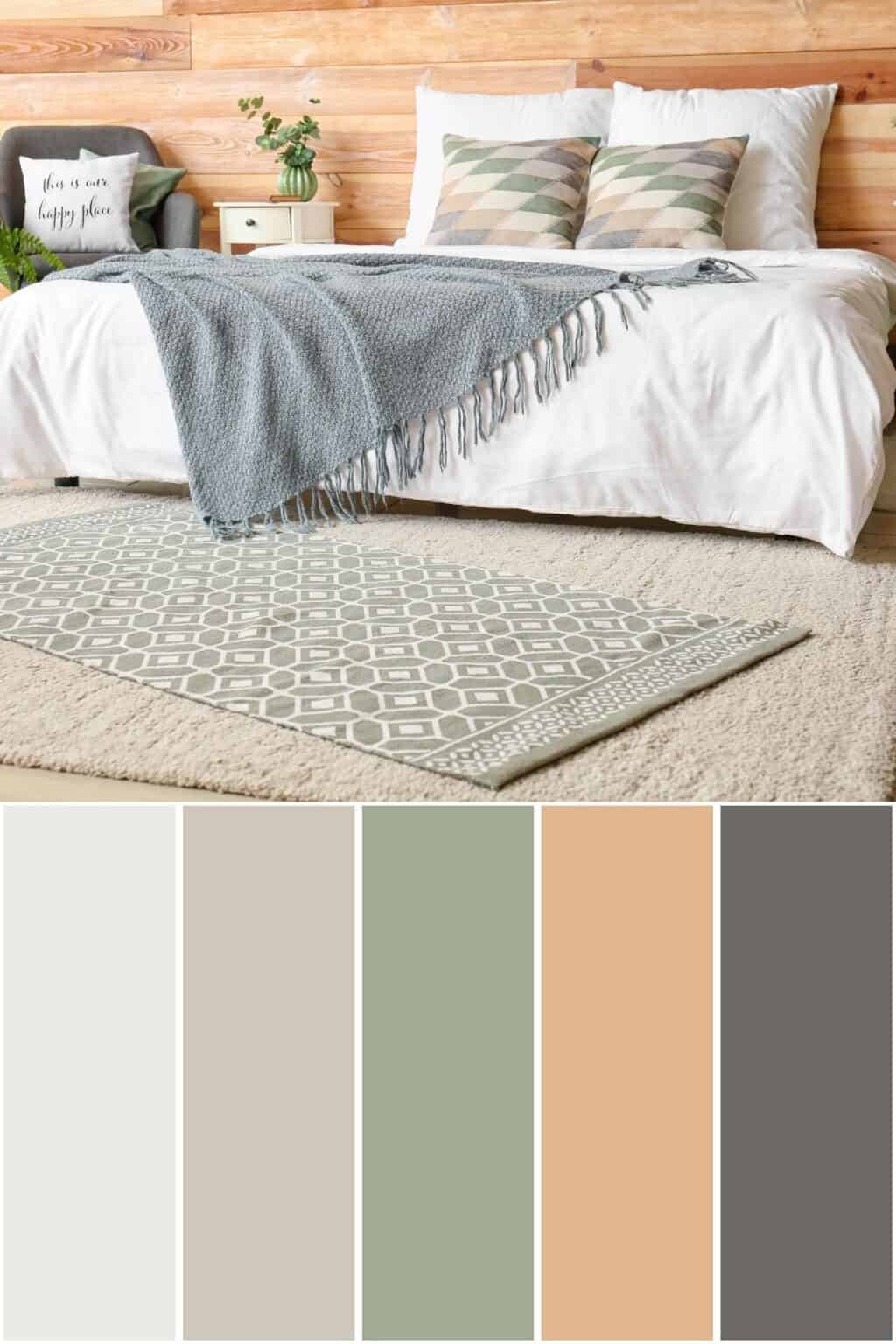 Cozy Color Palette with Hex Codes and Paint Color Matches