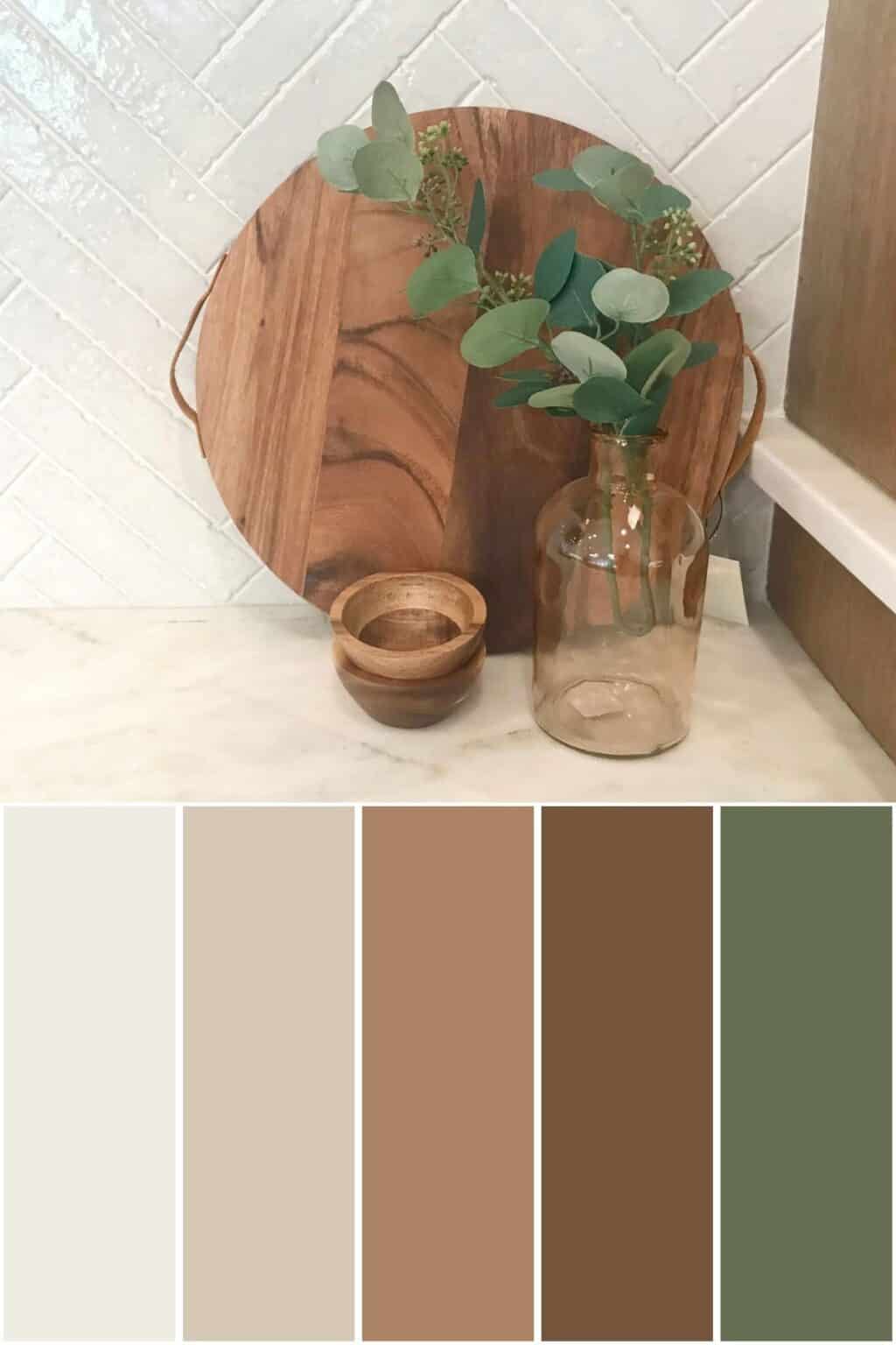 Earthy Color Palette With Green and Brown Tones