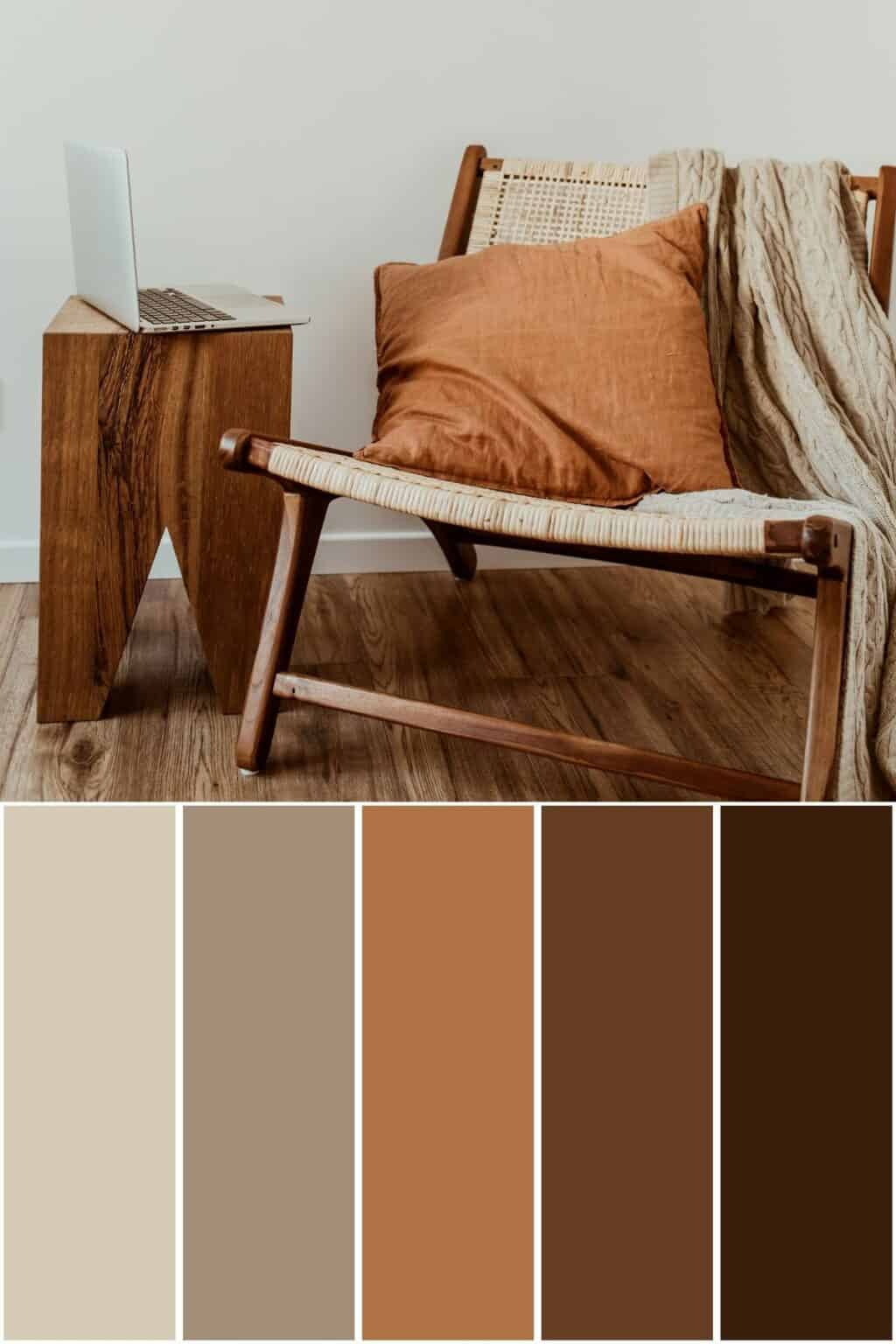 Burnt Orange Color Palette With Hex Codes and Paint Colors
