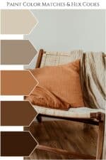 Burnt Orange Color Palette With Hex Codes and Paint Colors