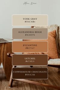 Burnt Orange Color Palette With Hex Codes and Paint Colors