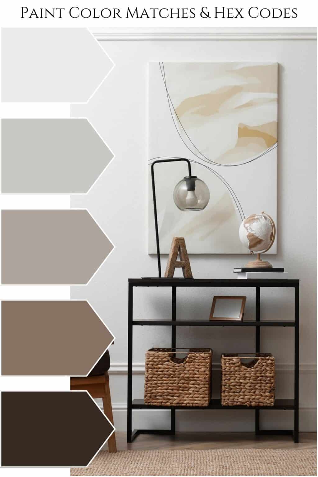 Cozy Brown Color Palette With Paint Colors and Hex Codes
