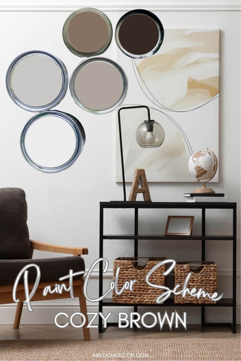 Cozy Brown Color Palette With Paint Colors and Hex Codes