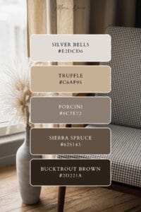 Shades of Brown Color Palette With Hex Codes and Paint Colors