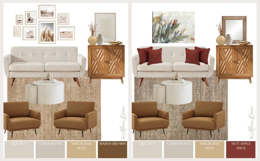 Warm Neutral Small Living Room Designs - Abloom Decor