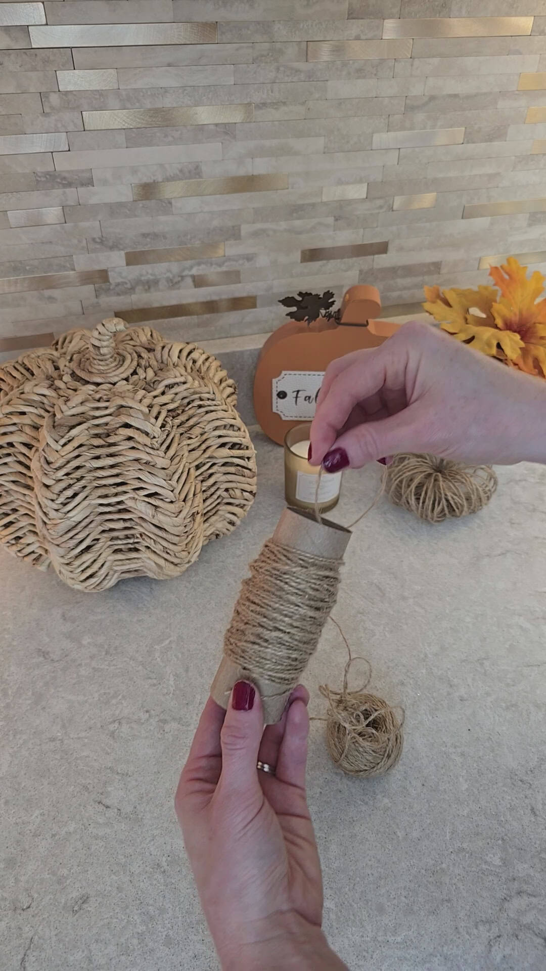 Adorable DIY Twine Pumpkins Anyone Can Make in Minutes