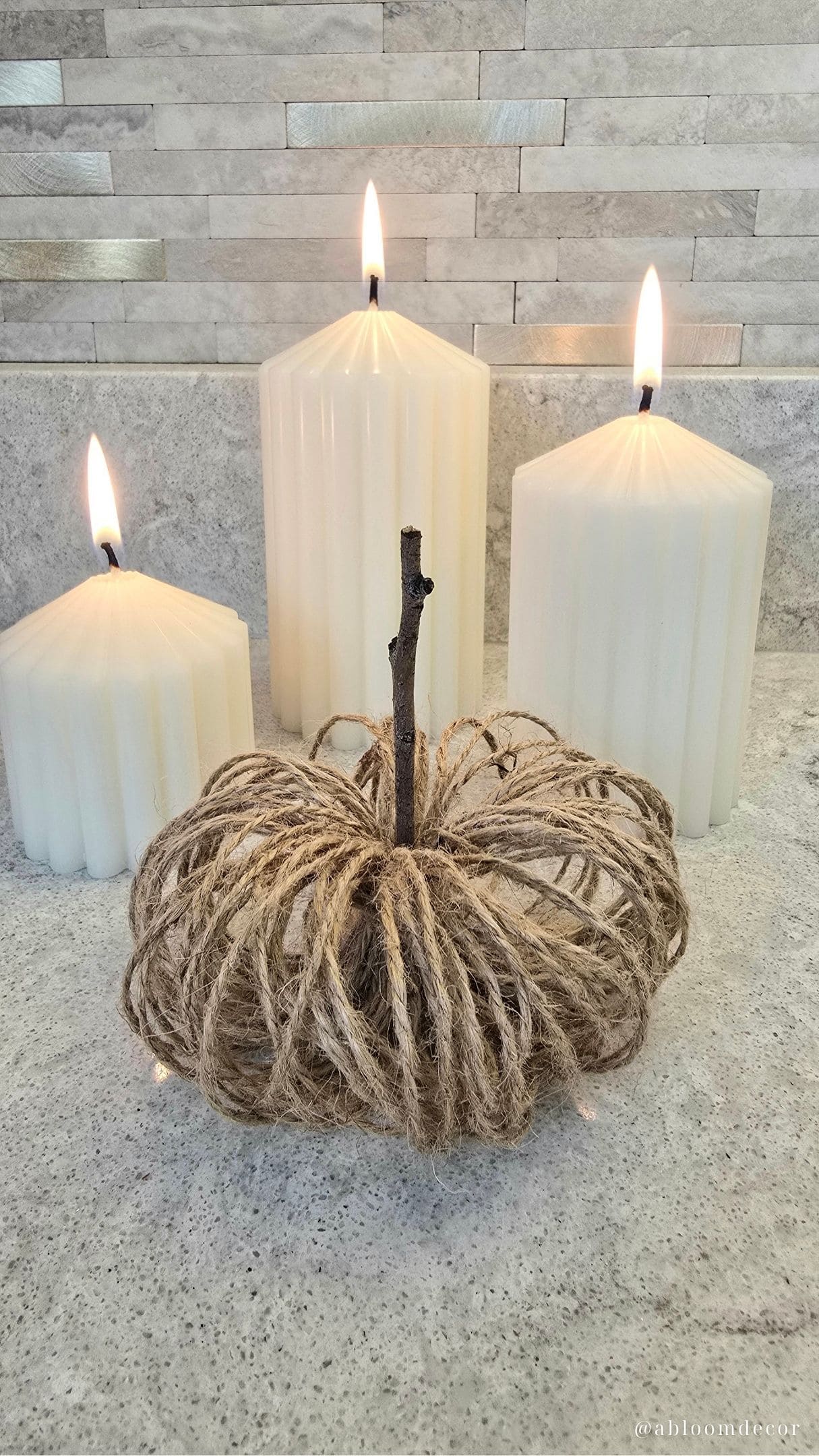 Adorable DIY Twine Pumpkins Anyone Can Make in Minutes
