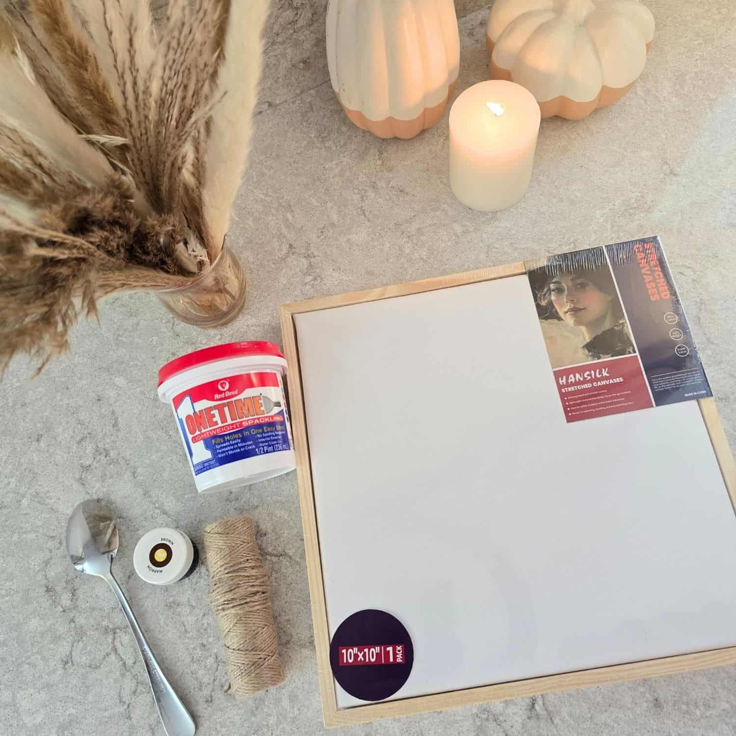 DIY Spackle Pumpkin Wall Art That Looks Store-Bought