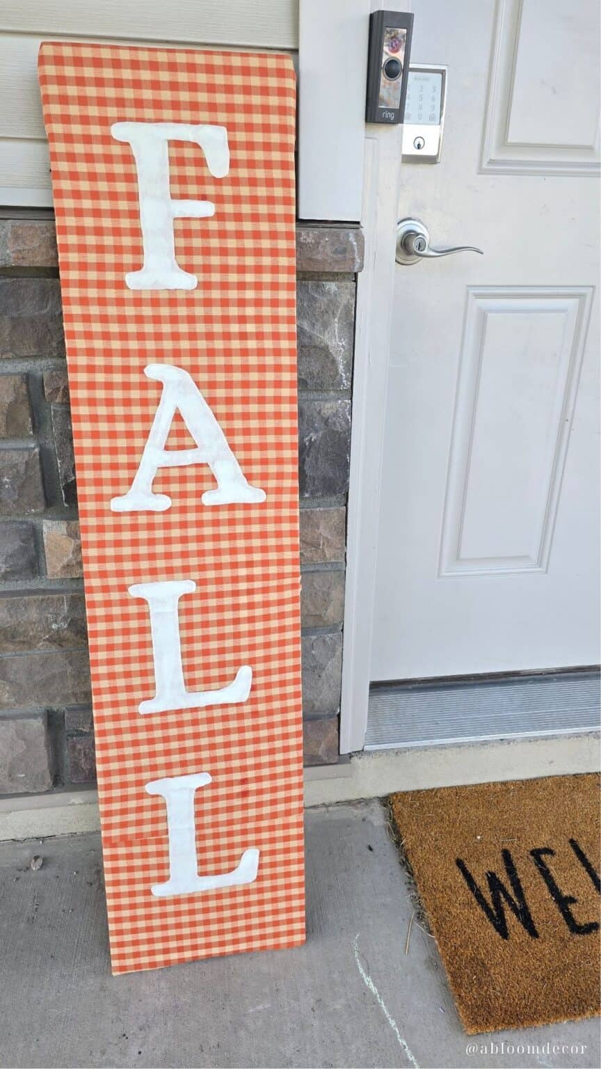 Reusable DIY Fall Porch Sign You Can Update Each Season