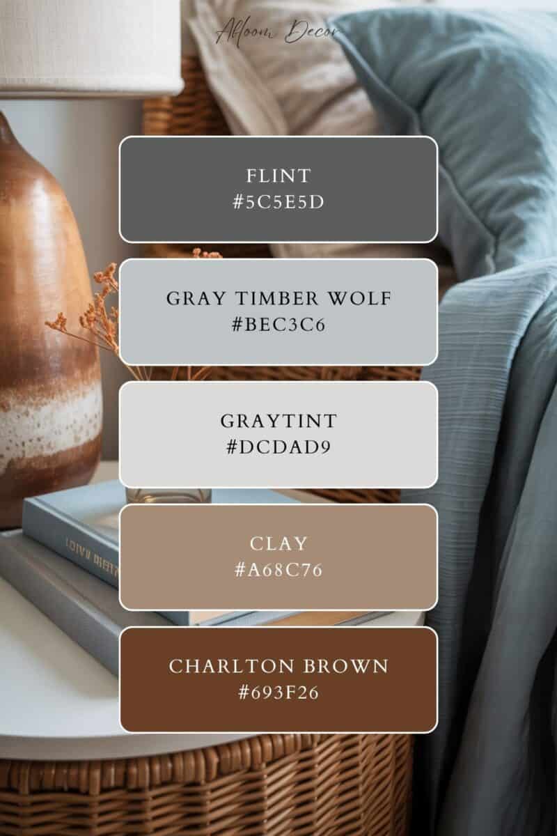 Relaxing Brown and Blue Color Palette That Pulls Your Home Together