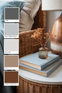 Relaxing Brown and Blue Color Palette That Pulls Your Home Together
