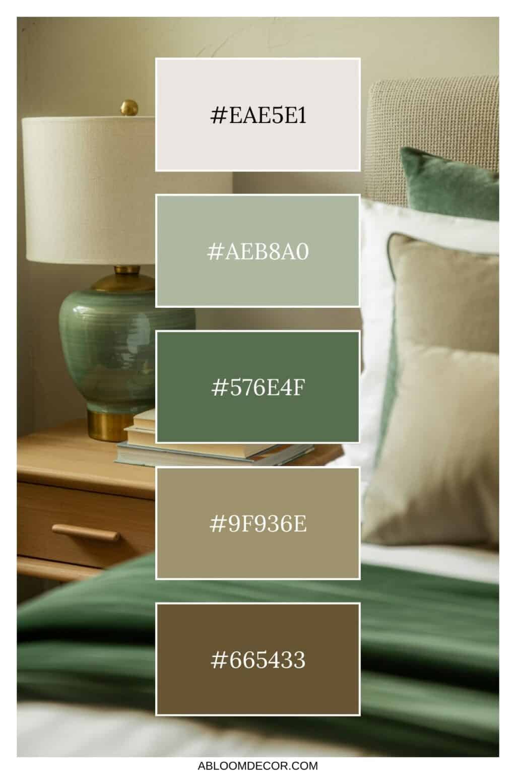 Brown and Jade Color Palette Works Beautifully Room After Room