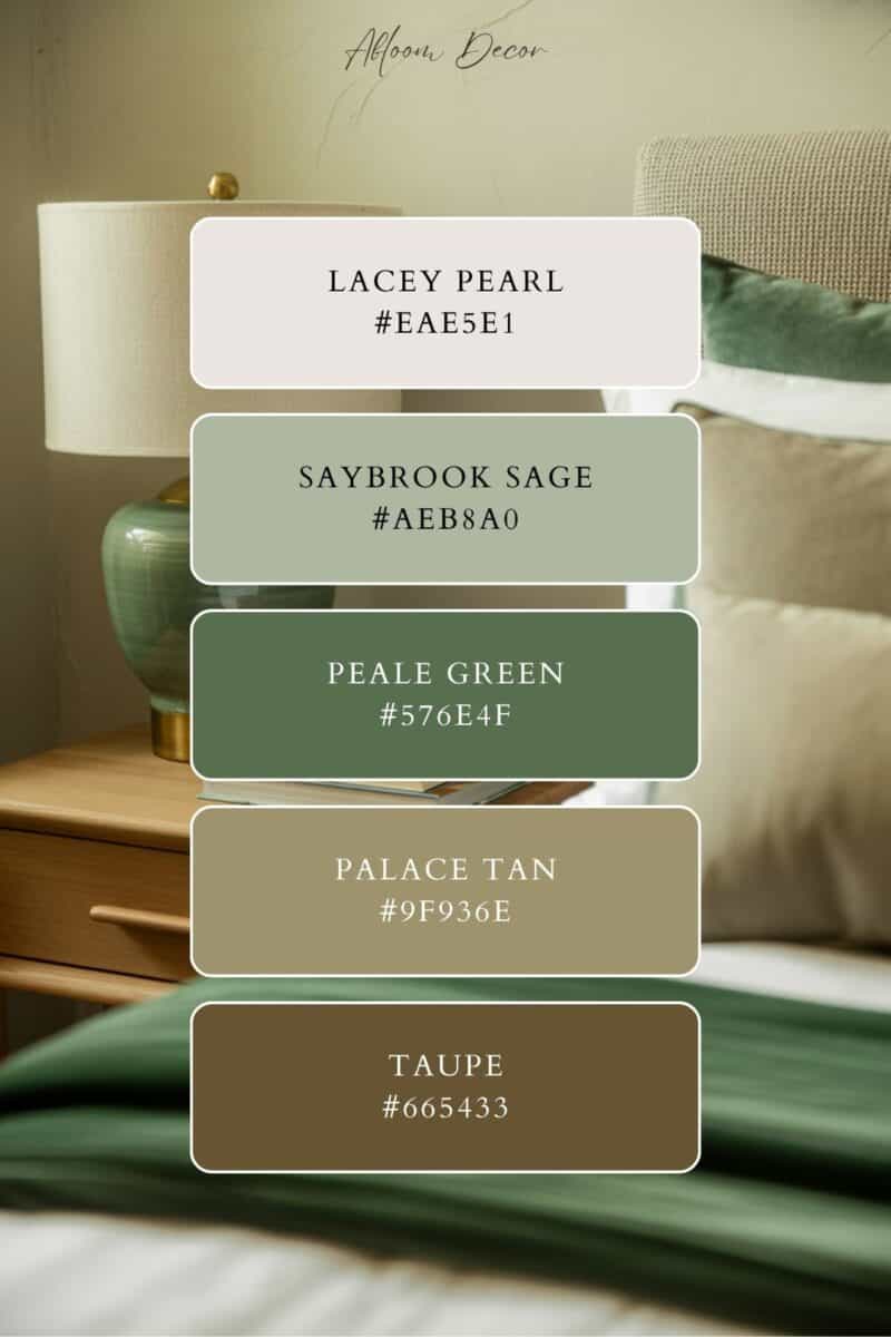 Brown and Jade Color Palette Works Beautifully Room After Room