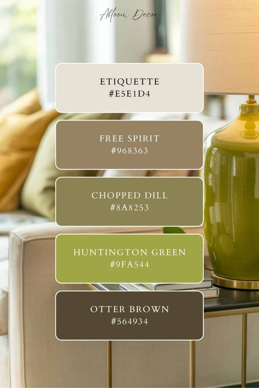 Chartreuse Green Color Palette That Feels Grounded