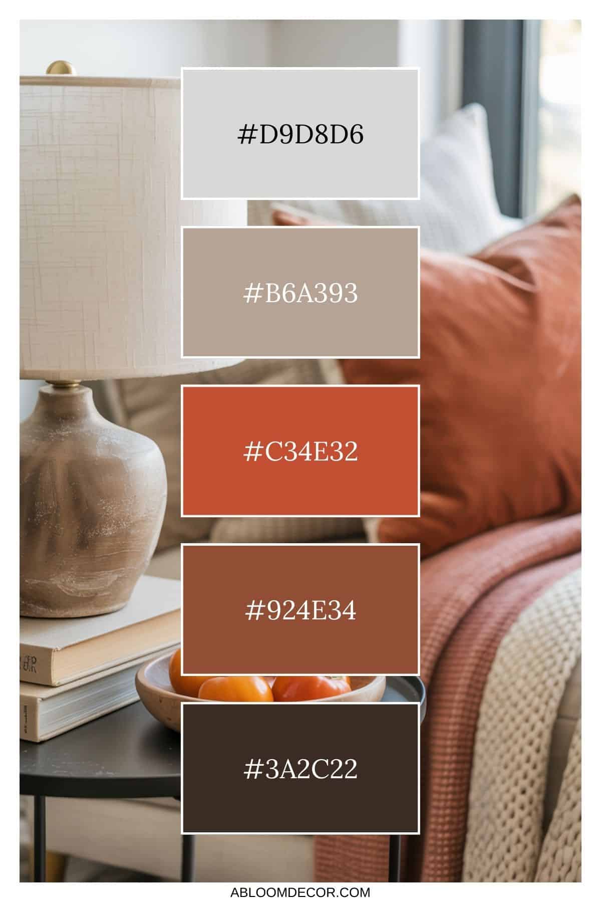 Warm Persimmon Color Palette for a Bold Look
