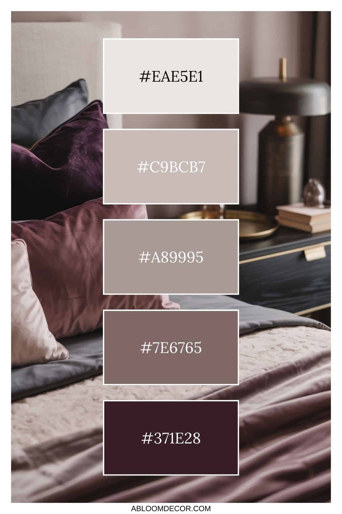 Plum Noir Color Palette for a Calm, Sophisticated Home